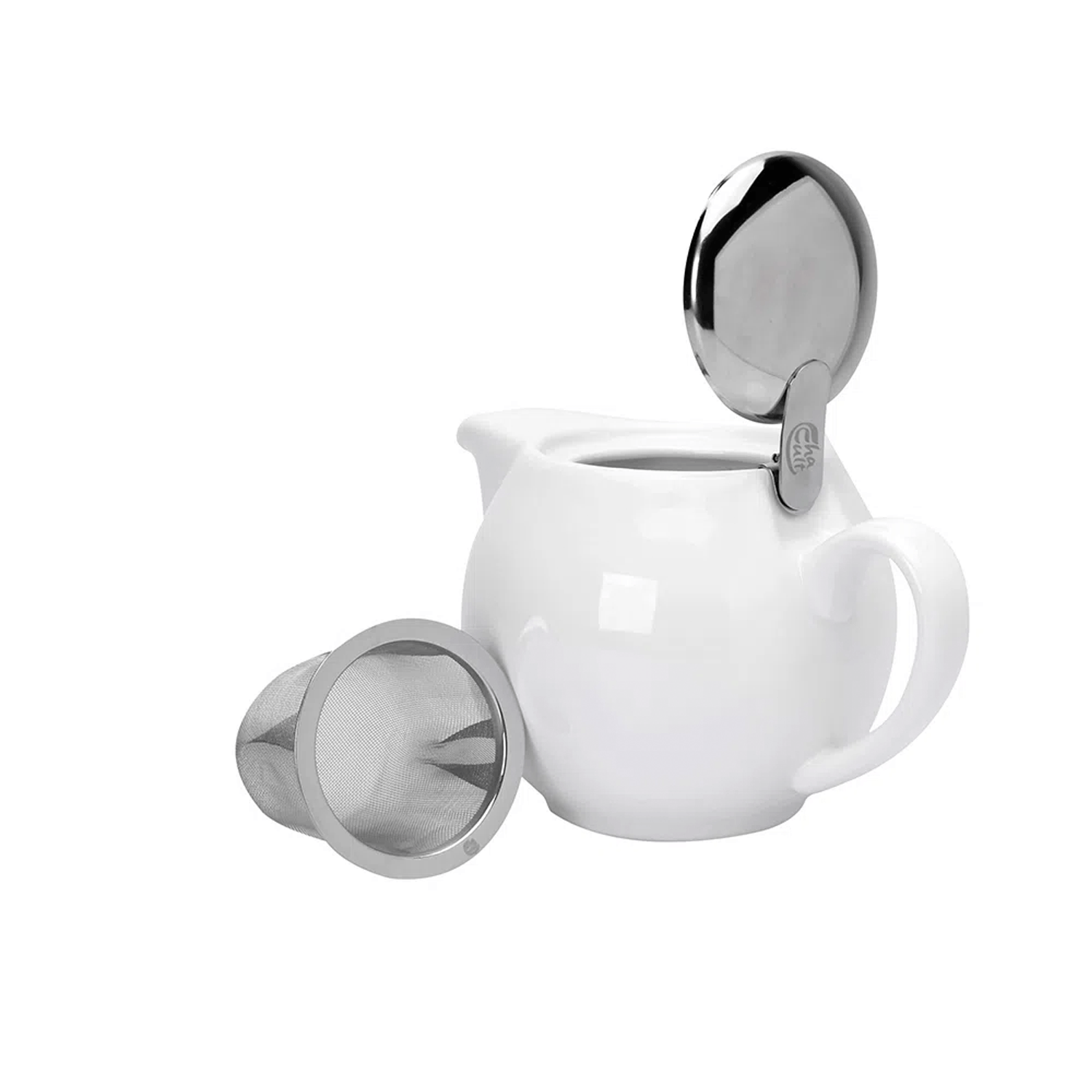 Bule de Porcelana com Infusor de Aço Inox Cult Branco 350ml – Talchá