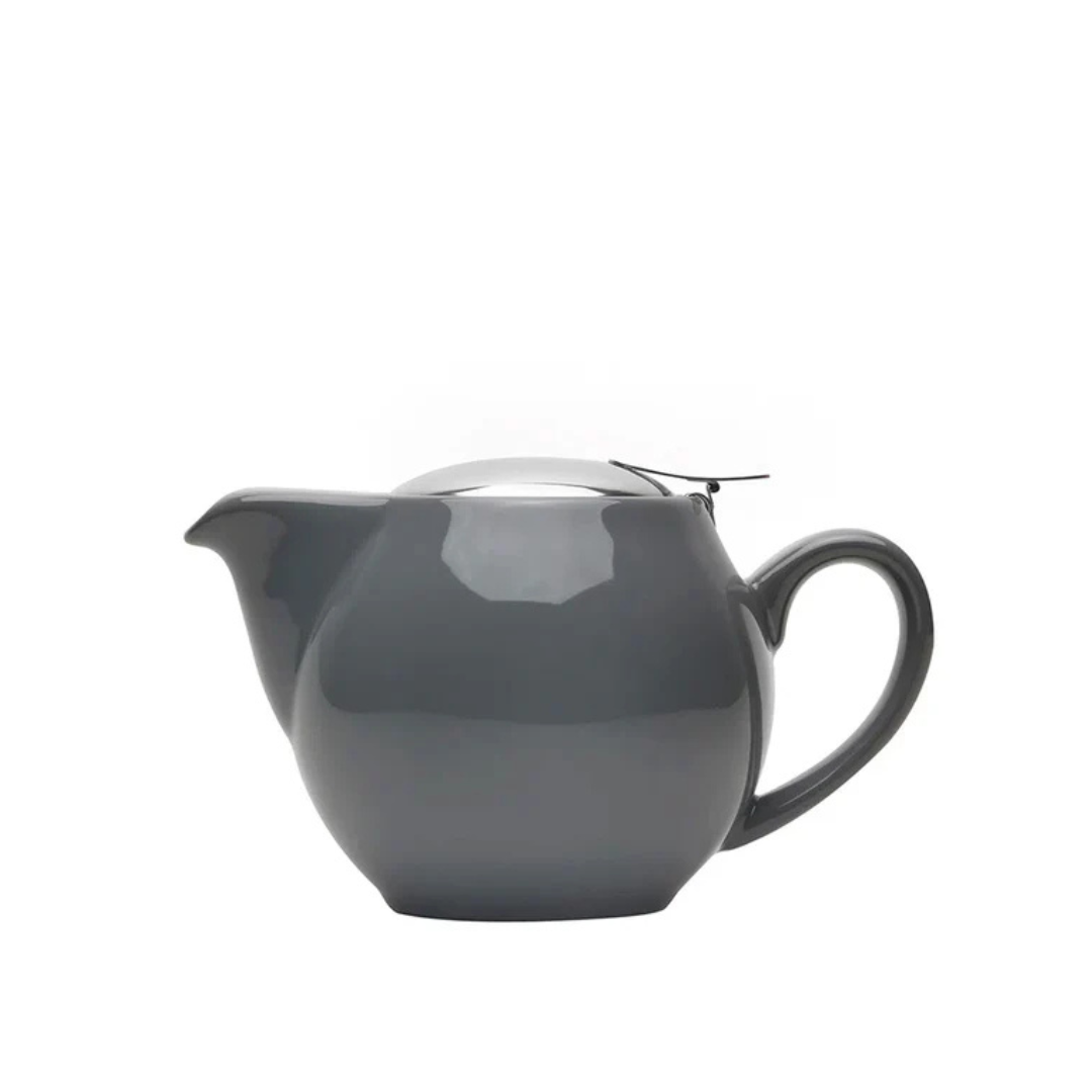 Bule de Porcelana com Infusor de Aço Inox Cult Grafite 350ml – Talchá
