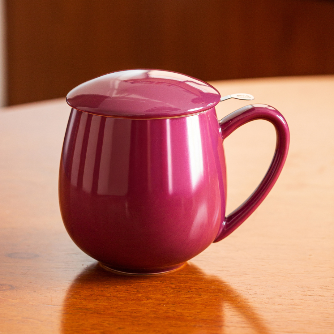 Caneca De Porcelana Com Infusor Cult Roxo 350ml – Talchá
