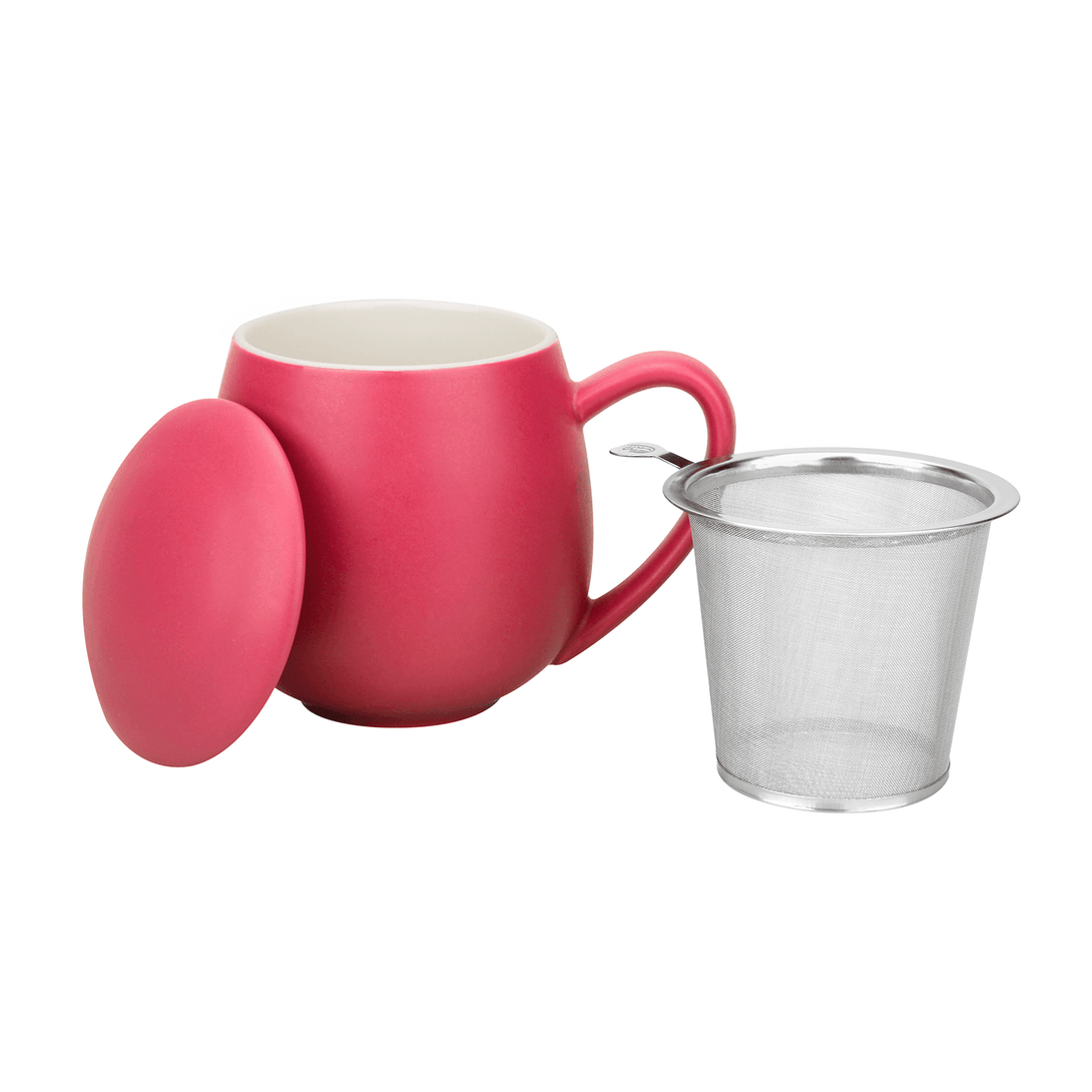 Caneca de Porcelana com Infusor Cult Mate Framboesa 350ml – Talchá
